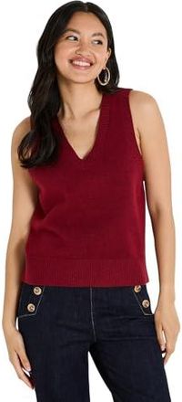 Grain de Malice Pull sans Manches à col V Femme