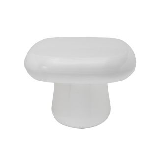 Leitmotiv Beistelltisch Roca - Weiß - 49x49x36cm - Quadratisch - Metall - Couchtisch - Sofatisch - Kleiner Tisch für Wohnzimmer & Schlafzimmer