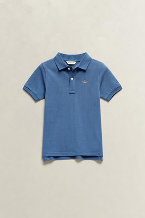GANT Kinder Shield Piqu&eacute; Poloshirt (110/116) SALTY SEA