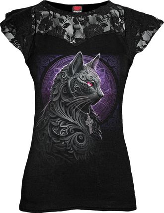 Spiral Celtic Whiskers Frauen T-Shirt schwarz S 95% Viskose, 5% Elasthan Gothic, Rockwear