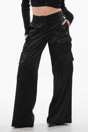 Off-white Cargo-Hose TOYBOX aus Satin Off-White