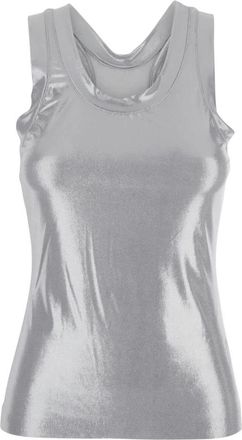 Norma Kamali Femme, Tops, Gris, Taille: 40 FR Racer Tee