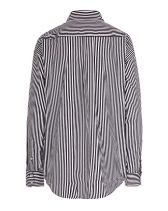 Carhartt Work in Progress Womens Shirt Daldry Stripe Black-Wax Stripe-Black-Wax Cotton Poplin Stripe/black/wax