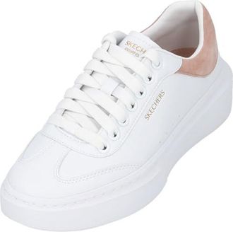 Skechers Femme Best Behavior Cordova Classic Meilleur COMPORTEMENT, White Duraleather/Pink Trim, 36 EU