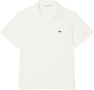 Lacoste Homme, Tops, Blanc, Taille: L Polo en Coton et Lin Coupe Classique