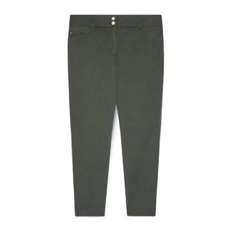 Fiorella Rubino Skinny Baumwollhose - - Trousers - Damen - Gr&uuml;n - 2XL
