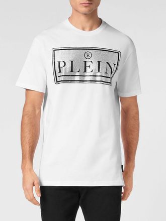 Philipp Plein T-shirt en coton avec logo brod&eacute; et strass