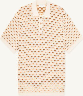 Les Deux Strick-Poloshirt Esmay aus einem leicht elastischen Baumwoll-Mix, Regular Fit in