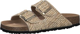 Tamaris Damen Footbed Styles; LIGHT GOLD STRUCTURE/metallic; 36 EU