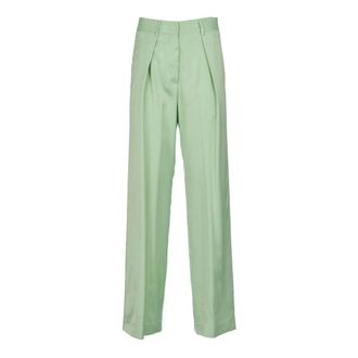 Forte_Forte Femme, Pantalons, Vert, Taille: 36 FR Pantalon Tailleur Flame