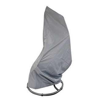greemotion Schutzh&uuml;lle f&uuml;r H&auml;ngesessel, Wasserabweisende H&uuml;lle aus Polyester, Schutzhaube mit Zugband und Rei&szlig;verschluss, grau, ca. 70 x 210 x 70 cm