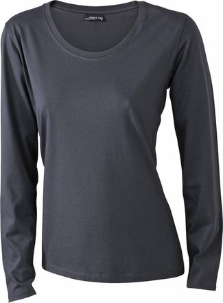 James & Nicholson Damen T-Shirt Langarmshirt X-Large graphite