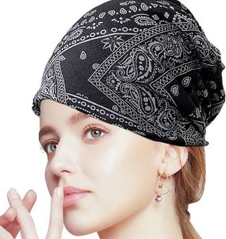 Generico Bonnet ample pour femme, bonnet ample, bonnets dhiver surdimensionn&eacute;s, &eacute;lastiques, &eacute;charpes et ch&acirc;les pour femme, bonnet en laine pour r&eacute;unions de fam