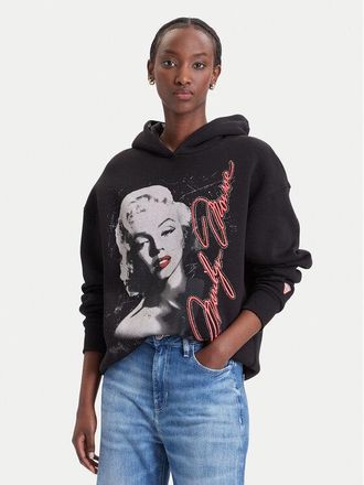 Guess Sweatshirt W6BQ18 K6664 Schwarz Oversize