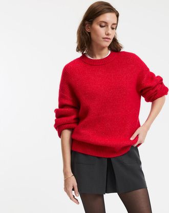 La Redoute Collections Pull Col Rond En Grosse Maille Mousseuse