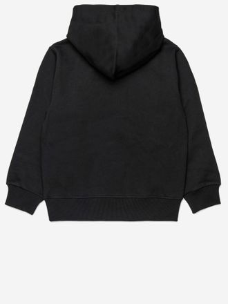 Diesel Boys Cotton Sweatshirt With Logo Black Hoods & Sweatshirts
