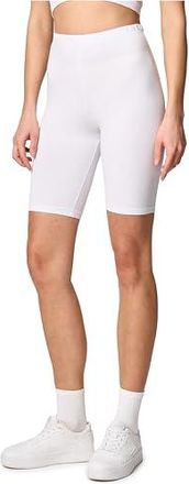 Merry Style Leggings Shorts Femme Coton Confortables - Shorts Cyclisme Femme, Parfaits pour Sport et Quotidien MS10-200 (Blanc, XXL)