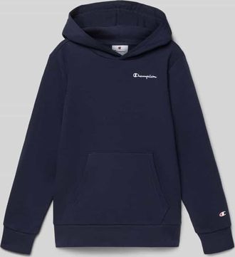 Champion Hoodie mit Label-Stitching und Känguru-Tasche
