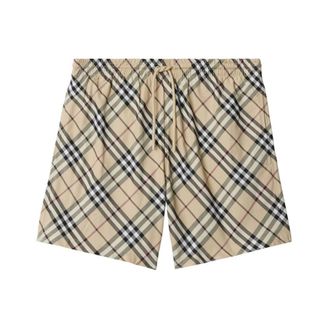 Burberry Homme, Maillots de bain, Beige, Taille: 2XL Short de Bain &agrave; Carreaux