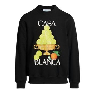 Casablanca La Corbeille Doranges Schwarzes Sweatshirt