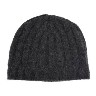 Drumohr Rippstrick-M&uuml;tze aus reinem Kaschmir - - Accessories - Herren - Grau - ONE SIZE
