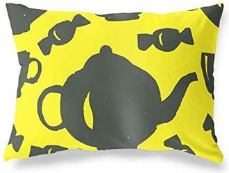 Bonamaison BonaMaison Kissenbezug Zierkissenbezug Neongelb-Rauch Kissenbezug, Für Bett, Auto, Sofa, Haus, Wohnzimmer, Schlafzimmer, Dekoration, 45x60 cm - Entwor