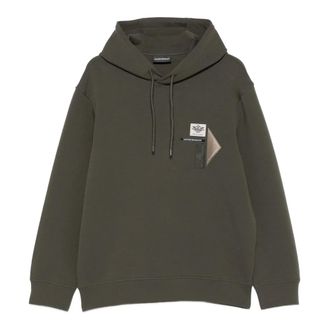 Emporio Armani Homme, Sweatshirts et sweats &agrave; capuche, Vert, Taille: 2XL Sweat &agrave; capuche &agrave; cordon de serrage