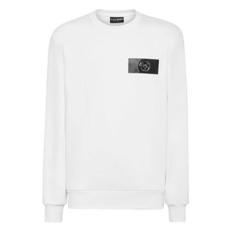 Plein Sport Homme, Sweatshirts et sweats &agrave; capuche, Blanc, Taille: M SweaT-shirt LS