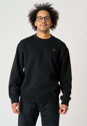 Cleptomanicx Sweatshirt Ligull Boxy mit kleiner M&ouml;wenstickerei