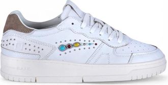 D.A.T.E. D.a.t.e., Femme, Chaussures, Blanc, Taille: 39 EU Torneo Pure Studs
