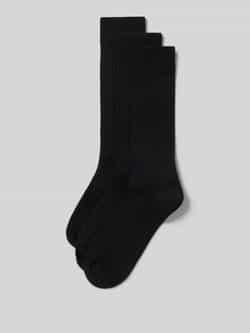 Camano Socken aus Baumwoll-Mix Modell Comfort im 3er-Pack