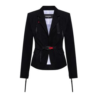 Dsquared2 Wollblazer - - Jackets - Damen - Schwarzk - 2XS