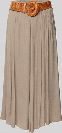 Apricot Midirock mit Stoffg&uuml;rtel