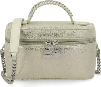 Stella McCartney Womens Shoulder Bag Vanity Falabella Silver Polyester