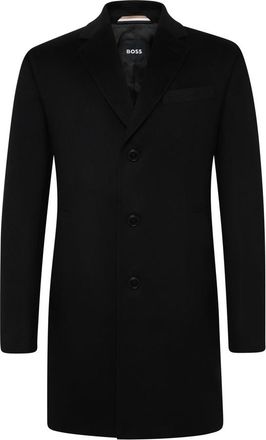 HUGO BOSS Kurzmantel aus Kaschmir mit Reverskragen in