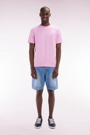 Eden Park Bermuda 5 Poches En Denim Bleu D&eacute;lavage Stone Bleach Coupe Regular