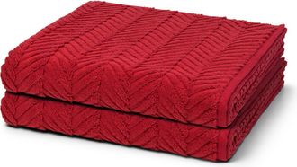 ROSS 2 teiliges Frottier-Set - Sensual Skin - Zopf-Muster (2 X Duschtuch im Set) - 500 g/m2 - Baumwolle - Walkfrottee - saugstark - weich und flauschig - V