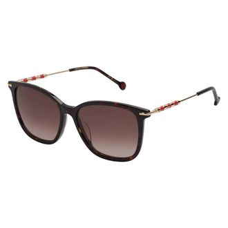 Carolina Herrera Quadratische Sonnenbrille mit Azetatrahmen - - Accessories - Damen - Braun - ONE SIZE