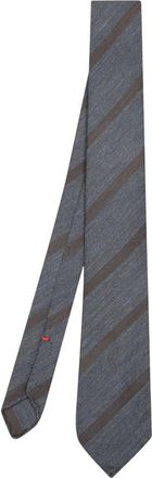 Dell'Oglio Homme, Accessoires, Gris, Taille: ONE Size Cravate R&eacute;gimentaire