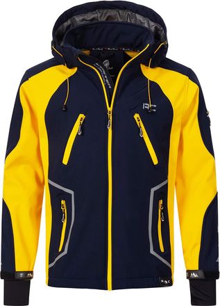 Rock Creek Herren Softshell Jacke Outdoor Jacke Windbreaker &Uuml;bergangsjacke Anorak Kapuze Regenjacke Winterjacke Herrenjacke Jacket H-230 Navy 3XL