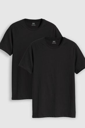 Levi's T Shirt &Agrave; Col Rond Lot De 2 (Grandes Tailles) - Homme - Noir / Black / Black - 1XL