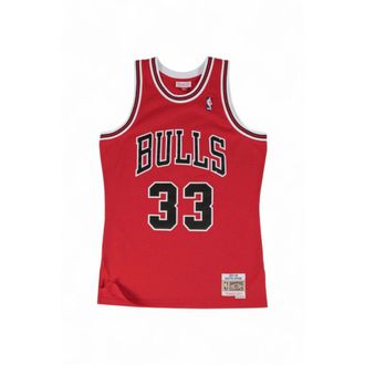 Mitchell & Ness Chicago Bulls Scottie Pippen Trikot - - Sport - Herren - Rot - L