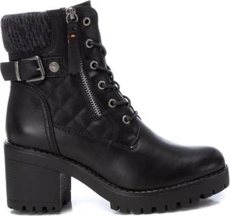 Refresh Bottines Femme Noir - Chaussures confortables et polyvalentes - Mode décontractée - Modèle 17231001 (Taille38)