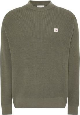 Calvin Klein Pull droit col rond en coton