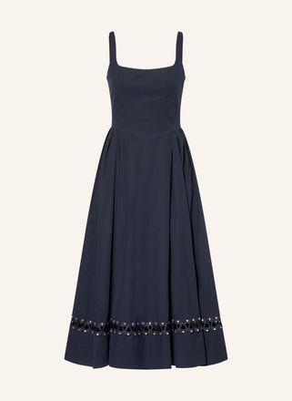 Maje Kleid Mit Schmucksteinen blau