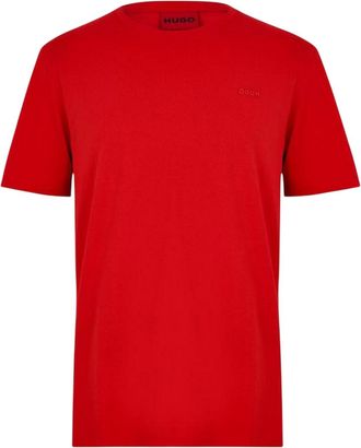 HUGO BOSS Hugo - T-Shirt f&uuml;r Herren, Rundhalsausschnitt (Leuchtend Rot)