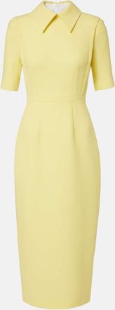 Emilia Wickstead Robe midi Valletta en cr&ecirc;pe de laine