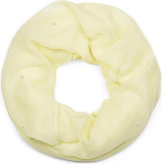 styleBREAKER Schlauchschal Loop Schal mit Perlen Applikation