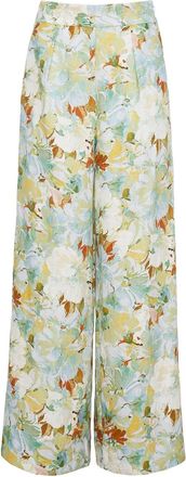 Cara Cara pantalon Josephine &agrave; fleurs - Bleu