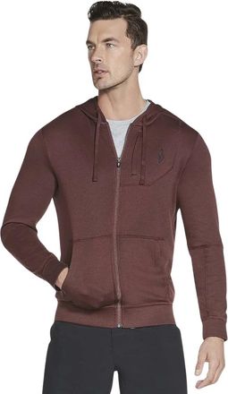 Skechers Kapuzenjacke mit Rei&szlig;verschluss - - Sweatshirts & Hoodies - Herren - Rot - L
